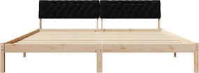 Rám postele Hnědo-černá 200 x 200 cm Masivní borovicové dřevo 3394340