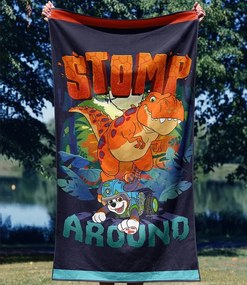 Bavlněná plážová osuška Tlapková patrola – Paw Patrol - motiv Stomp Around - 100% bavlna - 70x140 cm