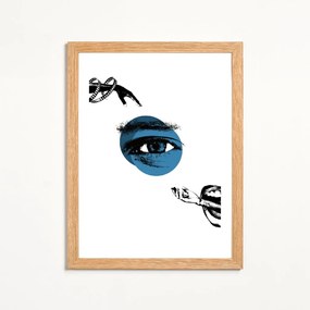 Eva Mořická | Oko II Rám: Černý, Velikost: 70 x 50 cm