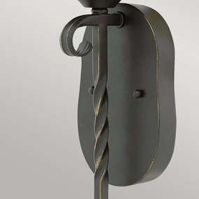 Rustikální nástěnné světlo Elstead Casa 1x E27 staročerná 59 cm