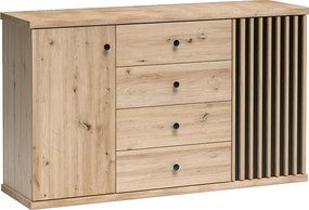 CALI | komoda C-4 se zásuvkami a policemi | 142 cm | artisan