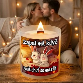 Ahome CZ Krásná svíčka s praskajícím knotem Zapal mě, když máš chuť se mazlit