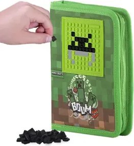 PIXIE CREW  MINECRAFT Školní penál jednopatrový / 14.5x19.2x2.7cm