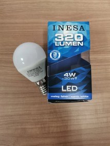 INESA LED žárovka E14/4W/3000K/320lm
