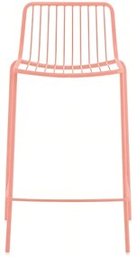 OnaDnes -20% Pedrali Růžová kovová barová židle Nolita 3657 65 cm