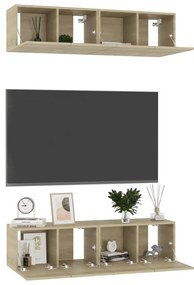vidaXL Marketos TV skříňky 4 ks dub sonoma 60 x 30 x 30 cm kompozitní dřevo
