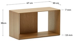 Policový modul tillo 67 x 38 cm přírodní MUZZA