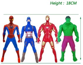 Rotační figurky hrdinů Marvel, 18 cm Varianta: set čtyř postav