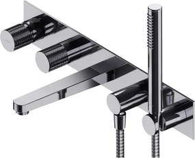 OMNIRES Contour - Vanová baterie pod omítku, 5-otvorová instalace, s tělesem, s příslušenstvím, chrom CT8037-1CR