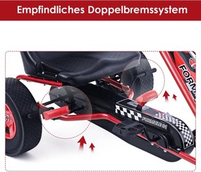 Costway Pedál Gokart Racing Dětské auto Pedál vozidla Pedál Auto