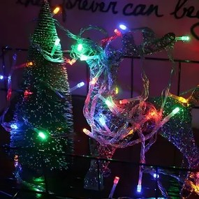 Vánoční LED řetěz EHD-LS02 / LED řetěz / 50 LED / 5 m / vícebarevný /