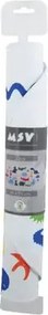 MSV ZOO dětská protiskluzová podložka barevná / PVC a polyester / 69 x