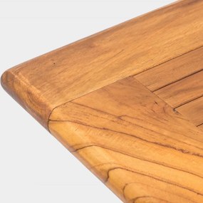 Massive home | Zahradní rozkládací stůl Bologna I Teak 110-160 x 90 cm
