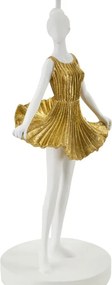 Stolní lampa Dancer 90,5 cm bílo-zlatá
