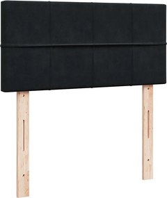 Box spring postel s matrací černá 90x190 cm samet 3287628