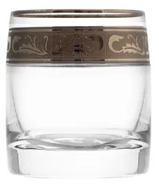 Bohemia Crystal Sklenice na pálenku Ideal s platinovým dekorem 60ml (s