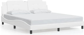 Rám postele bez matrace Zadar bílý 180x200 cm umělá kůže 3208199