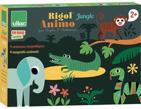 Vilac Dřevěné magnetické puzzle zvířátka Jungle