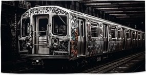Sablio Ručník Městské metro s graffiti - 50x100 cm