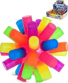 Blikací hopík 7,5 cm / Míček / Plast / Na baterie 2x LR41