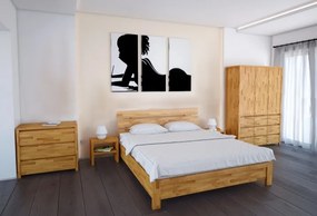 Lucatec Dřevěná postel Santé 35 200x160 Dub
