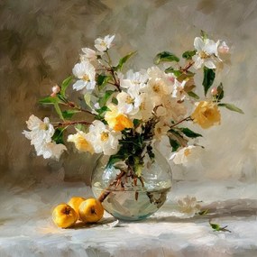 Tištěný obraz s rámem 70x70 cm Apple Flowers – Styler