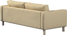 Potah na pohovku IKEA  Karlstad 3-místná, nerozkládací, krátký barva zelená látka pletený vzor