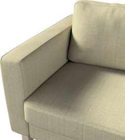 Potah na pohovku IKEA Karlstad, 3-místná, rozkládací barva béžová látka pletený vzor