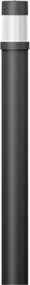 LGM BA-10613-O-30-01 Venkovní sloupkové svítidlo BAMBOO 3 černé 3000K 15W 474lm IP65 RAL9011 kryt opal vč.A107091(zemní držák) - LIGMAN