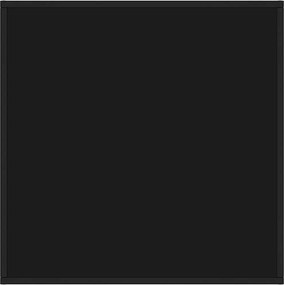 Konferenční stolek černý s černým sklem 80 x 80 x 35 cm 322876