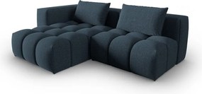 Tmavě modrá rohová pohovka (levý roh/s lenoškou) Verona – Cosmopolitan Design