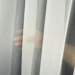 Voálová záclona s olůvkem bílá metraž Ervi 3686