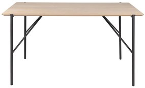 Stůl tallo 140 x 80 cm černo-hnědý MUZZA