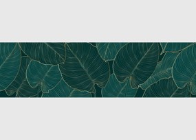 Samolepící bordura na zeď Divoká Bujná Zeleň | 5 m x 13.8 cm | DWB8299