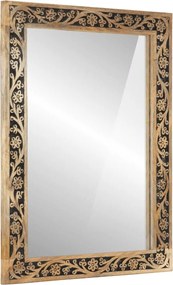 vidaXL Koupelnové zrcadlo 50 x 70 x 2,5 cm masivní mangovník a sklo [358243]