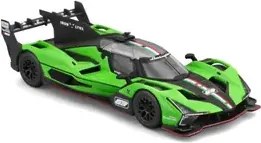 Bburago RACE Lamborghini SC63 v dekorativním boxu - zeleno-černá 1:43