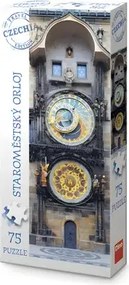DINO Panoramatické puzzle Staroměstský orloj / 75 dílků / Turistická e