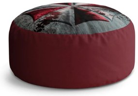 Taburet Circle Resident Evil Umbrella Co. Steel, červená / šedá