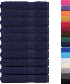 Ručníky FROGN 10 ks tmavě modré 100x200 cm 360 g/m² 136796
