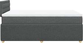 Box spring postel s matrací tmavě šedá 120x190 cm textil 3287410