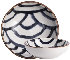 GUSTA Mistička keramika průměr 9x2,8 cm Vlnky
