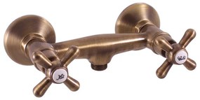 Slezák - RAV Sprchová baterie MORAVA RETRO - MK180.xSM, Stará mosaz (Bronz) Rozteč připojení (mm): 100