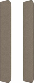 Čelo postele typu ušák taupe 147x16x118/128 cm textil 3119918