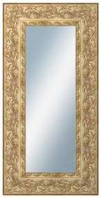 DANTIK - Zarámované zrcadlo - rozměr s rámem cca 50x100 cm z lišty KŘÍDLO zdobné zlaté (2890)