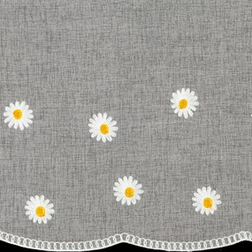 KRÁTKÁ ZÁCLONA NA POUTKÁCH BELLIS 150X40 CM KVĚTY