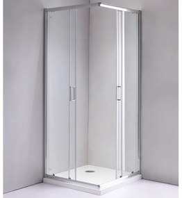 BPS-koupelny Čtvercový sprchový kout HYD-SK93B 90x90 chrom/transparent
