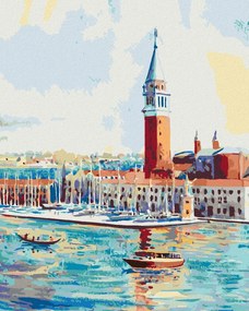 zuty zuty - malování podle čísel - ostrov san giorgio v benátkách, 40x50 cm, plátno+rám