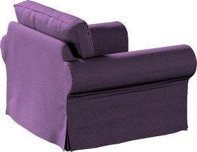 Potah na křeslo IKEA Ektorp barva fialová látka pletený vzor