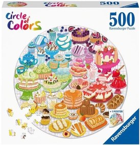Puzzle ravensburger puzzle 171712 barevné dezerty 500 dílků