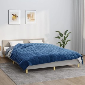 Zátěžová deka modrá 200 x 230 cm 13 kg textil 3154860